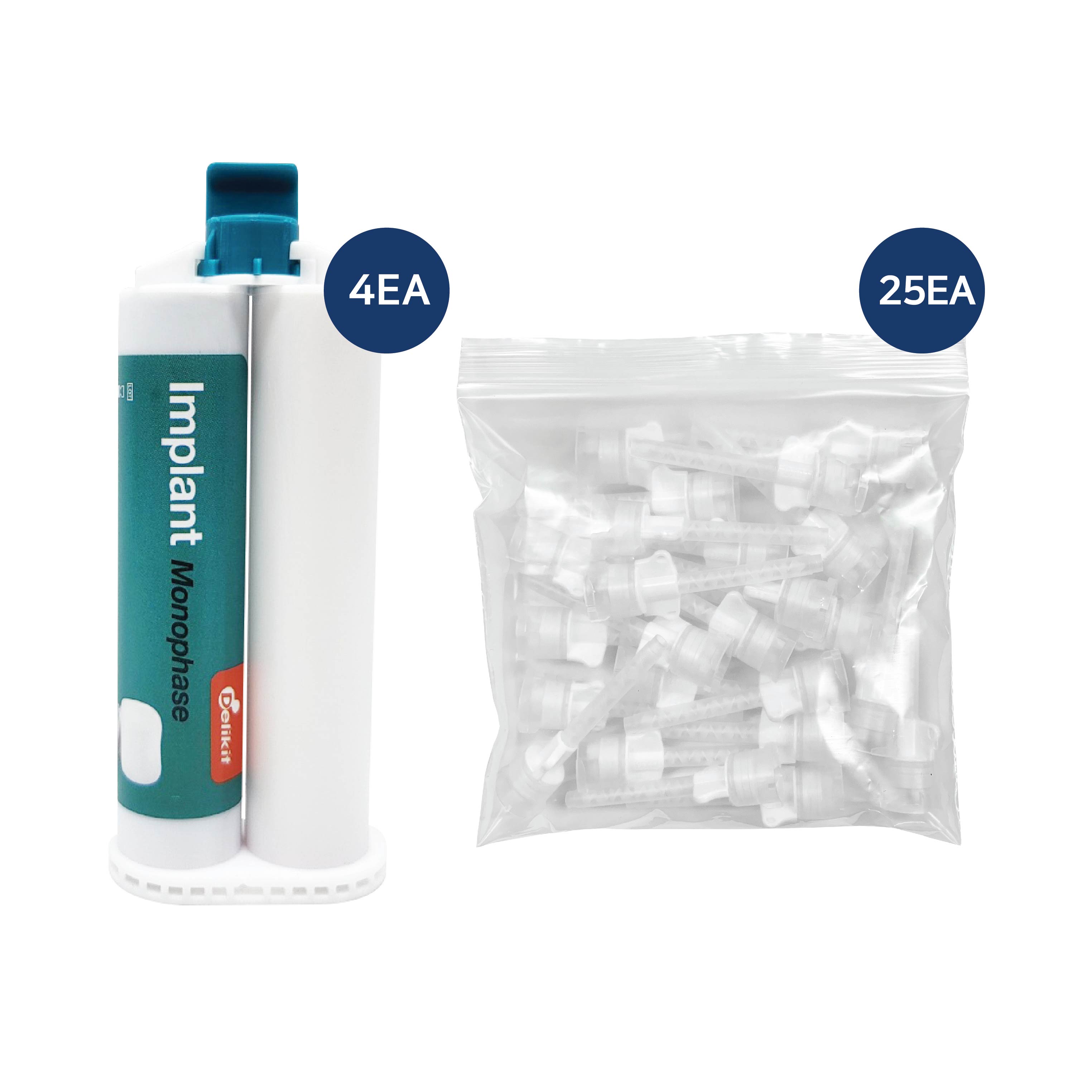 Delikit Implant Monophase Intro Pack – 4x50ml + 25 Mixing Tips ...
