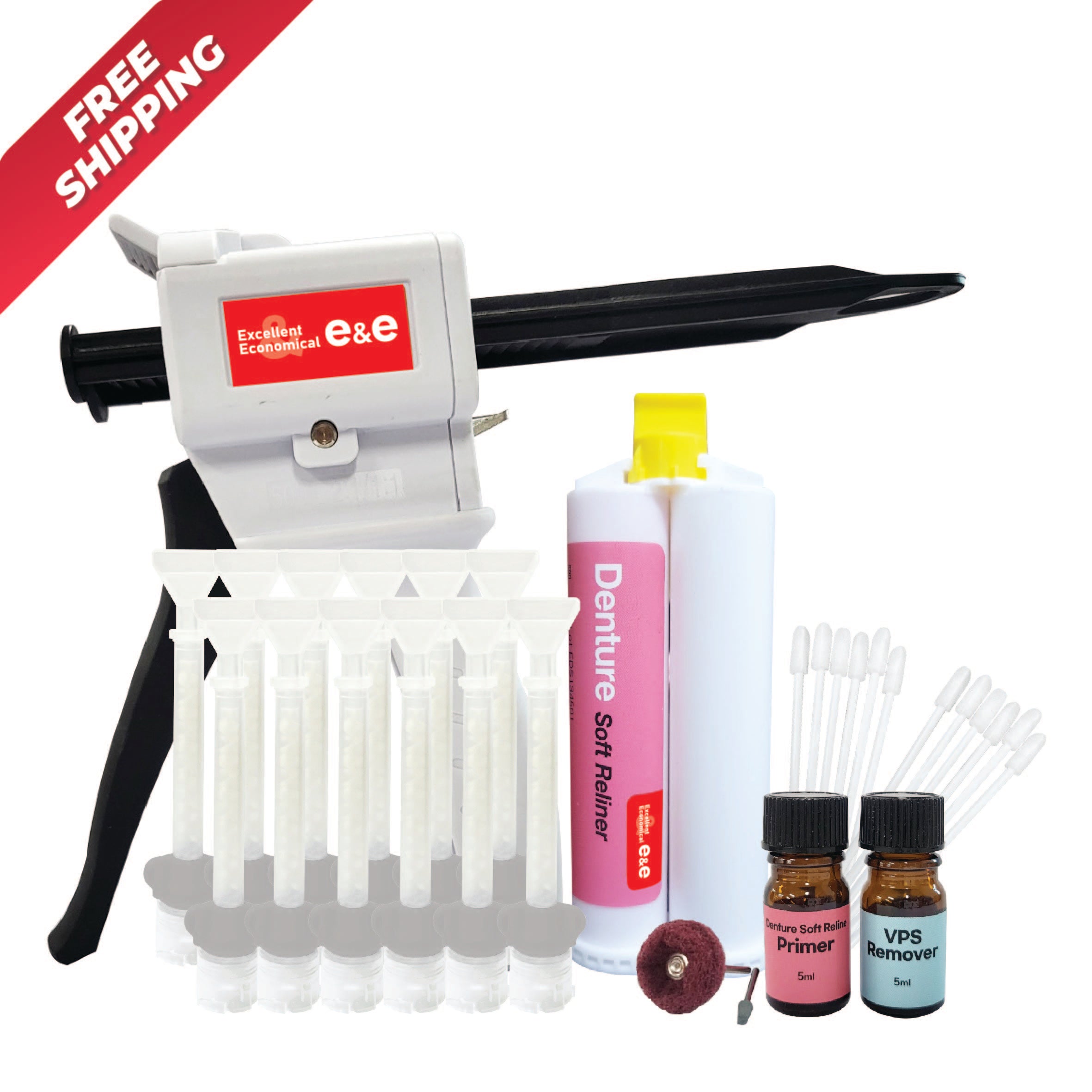 E&E Soft Denture Reline Kit – Multi-Use | Upper & Lower Dentures ...